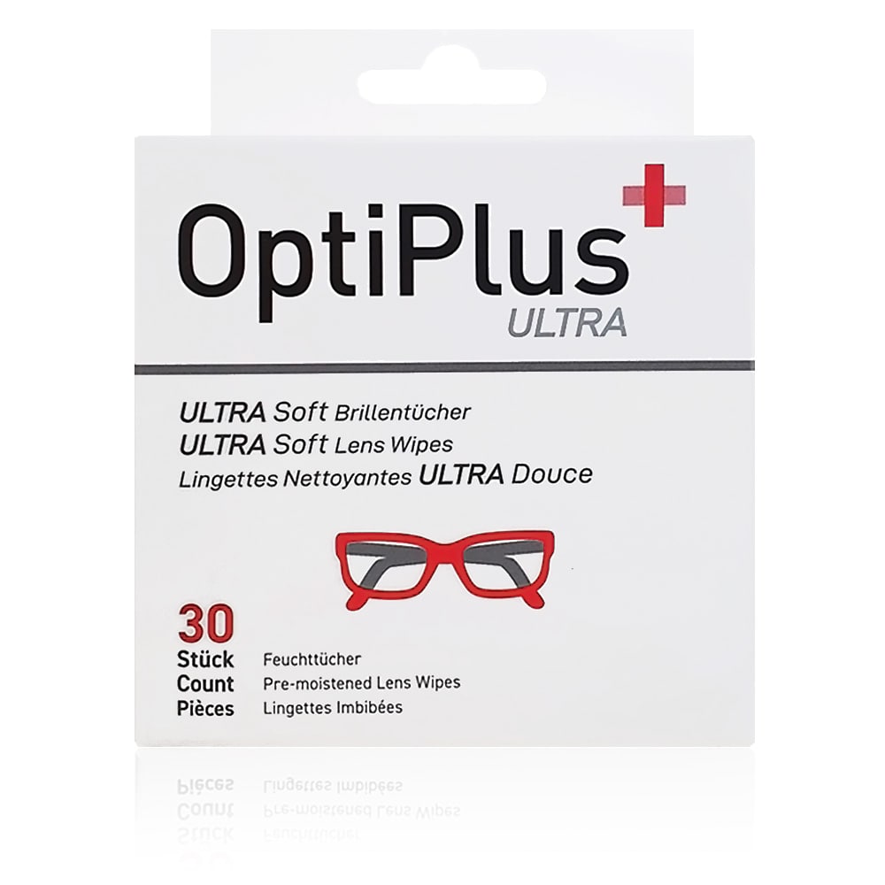 Chusteczki do czyszczenia okularów OptiPlus Ultra Soft 30 szt. | sklep ...